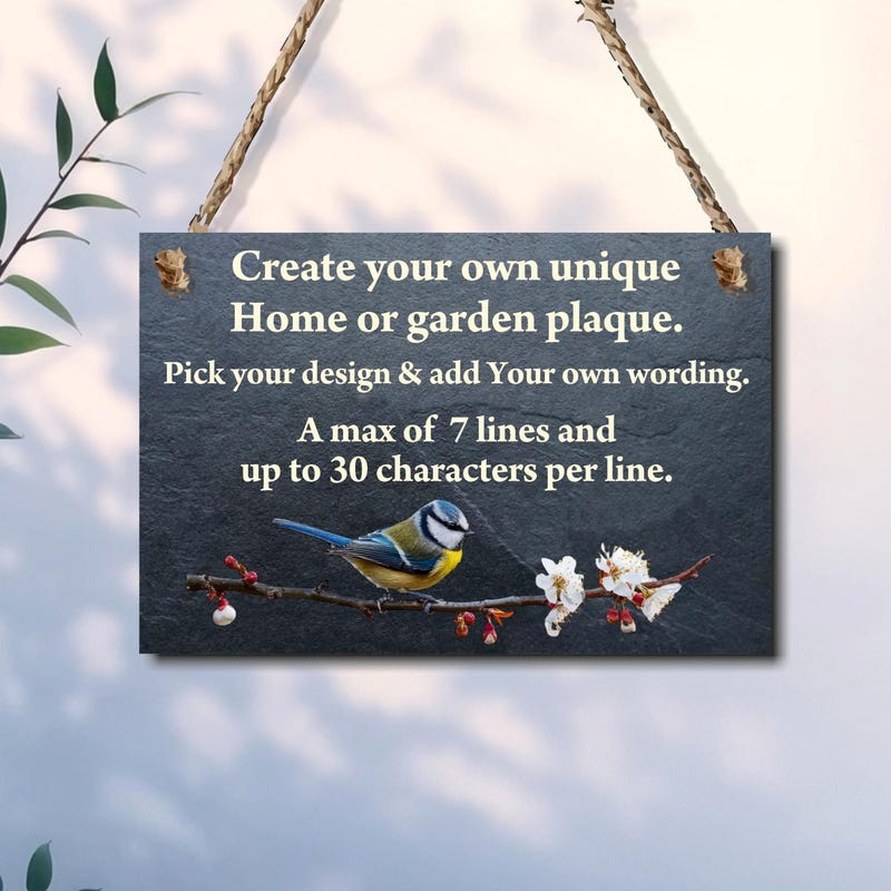 Slate Robin Sign - Etsy UK