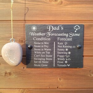 Funny Weather Forecasting Stone Natural Slate Sign Ideal - Etsy