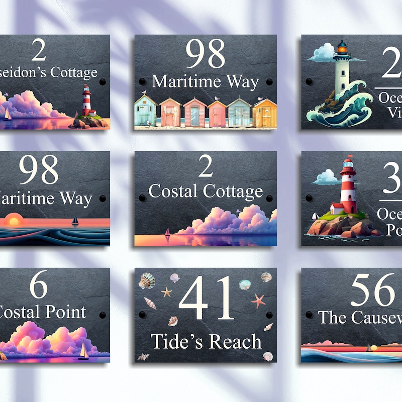 Custom Wooden Signs Beach House - Etsy UK