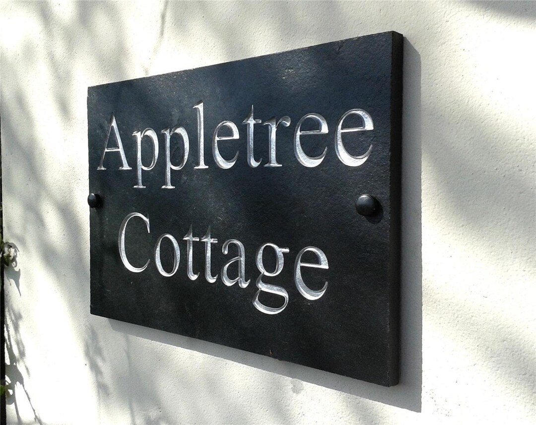 High Quality 60cm X Various Heights Large Deep Engraved Slate House ...