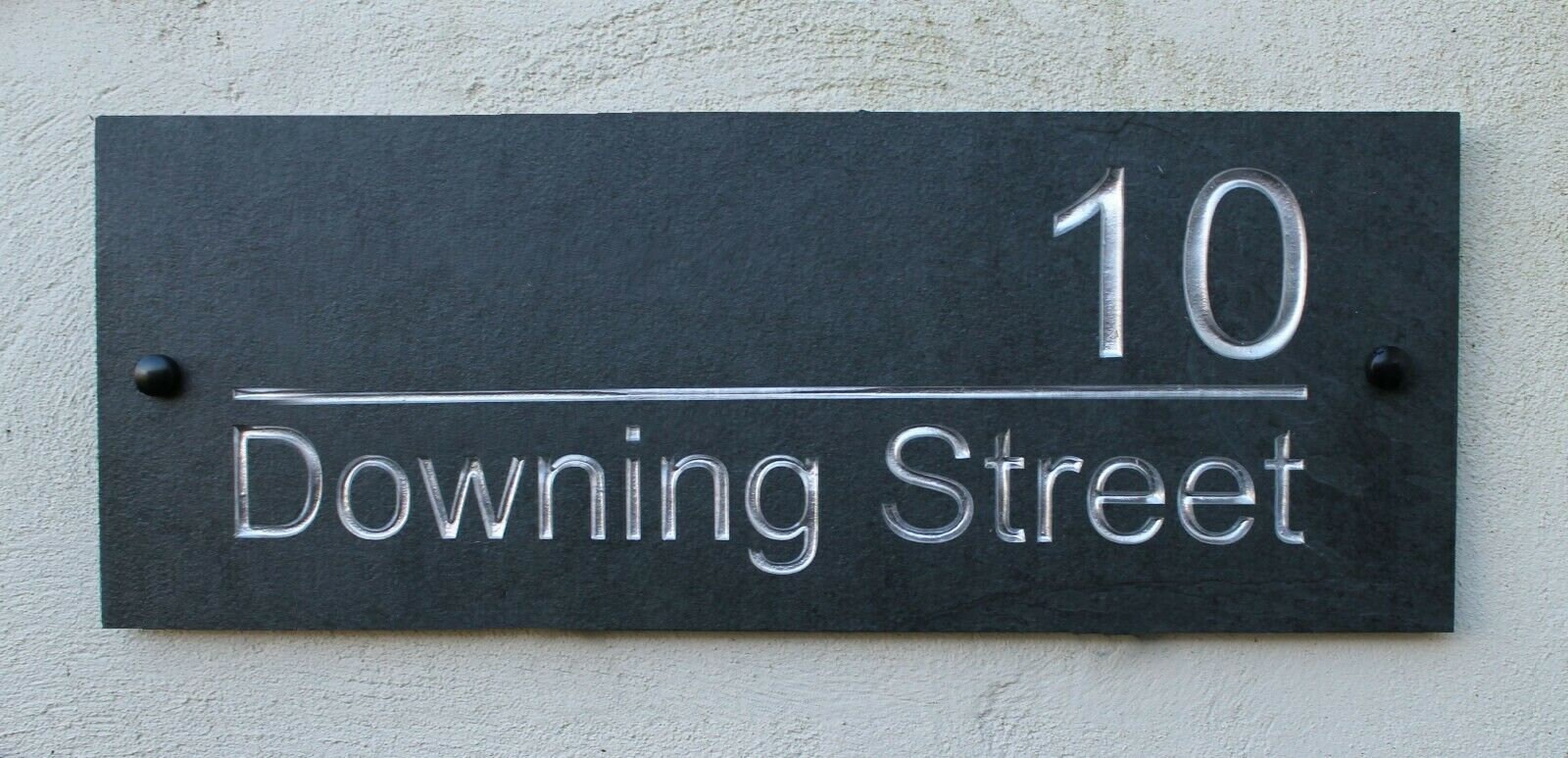 Modern and Contemporary Deep Engraved Quality Slate House Sign | Etsy UK