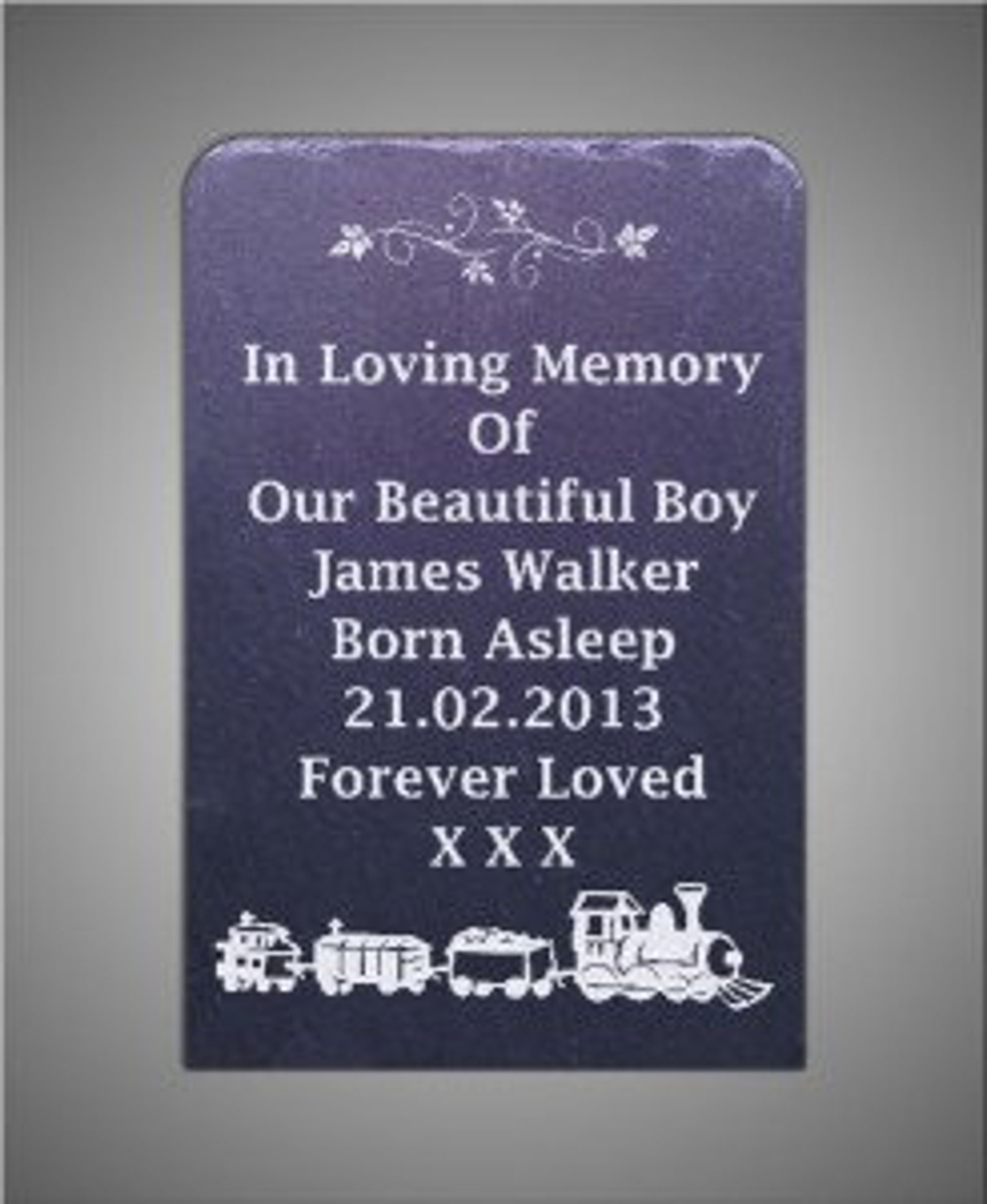 Train Design Natural Slate Memorial Headstone in 3 Sizes FS1 - Etsy UK