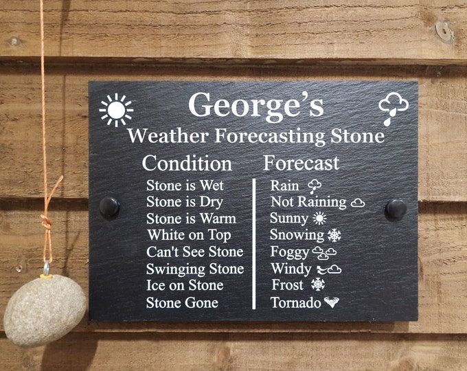 Weather Predicting Stone (joke Funny Gift) - Etsy UK