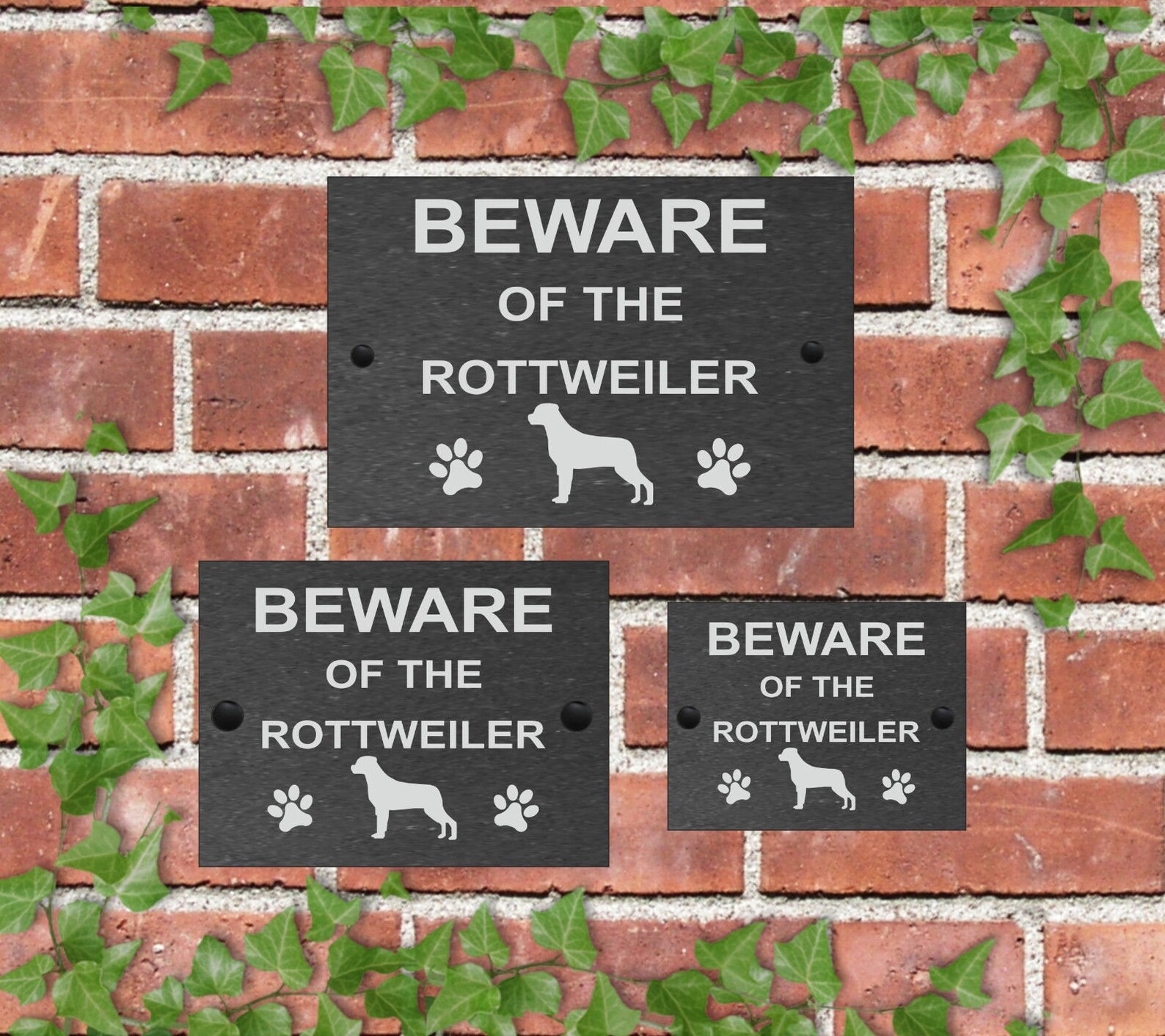 Beware of the Dog Slate House Sign ANY BREED AVAILABLE 3 - Etsy UK