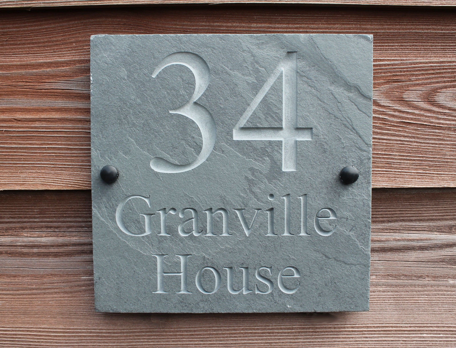 Deep Engraved Slate House Name Number 20cm X Various Sizes Ideal House ...