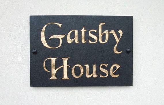 Slate House Sign 30 Cm X Various Heights Deep Engraved Name - Etsy UK
