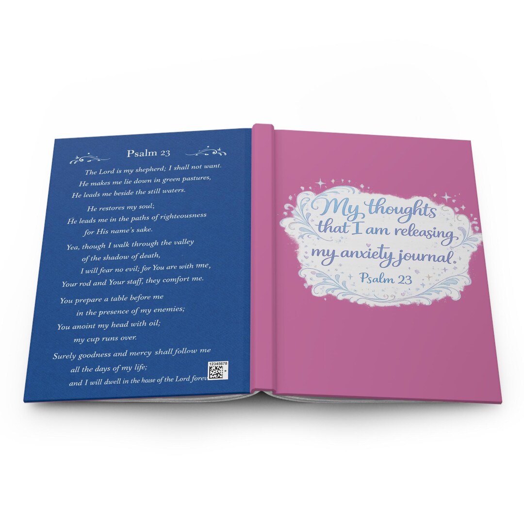 Psalm 23 Hardcover Journal | Anxiety Release, Scripture - Etsy