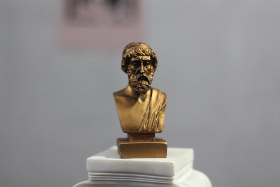 Plato Statue Ancient Greek Philosopher Bust, 12cm-4.7in Made in Greece ...