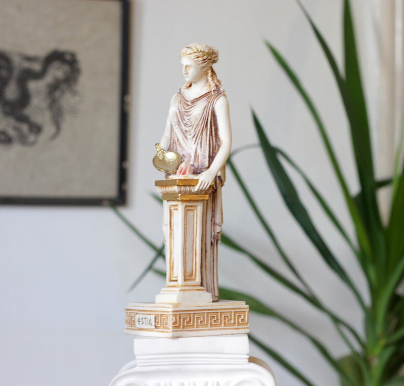 Hestia Statue Vesta Goddess Ancient Greek Sculpture Handmade - Etsy