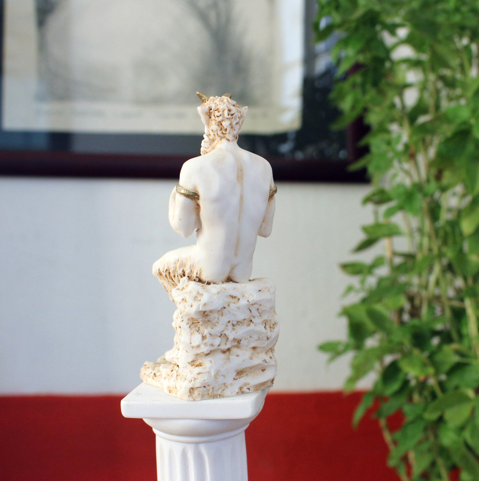 Pan Statue Erotic Sculpture Horned God Marble Sculpture Etsy
