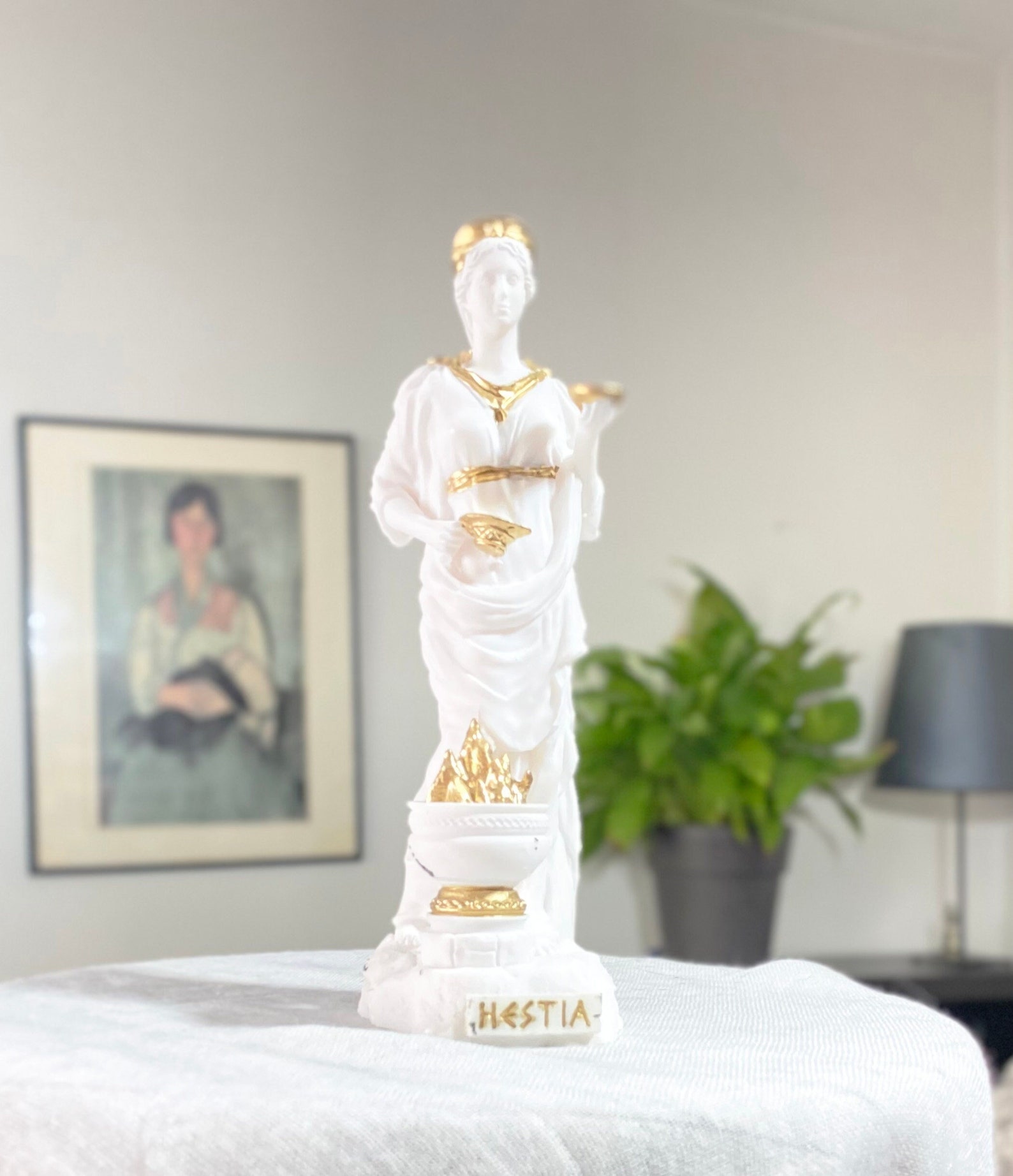 Hestia Statue Ancient Greek Goddess Sculpture 33cm-13in - Etsy