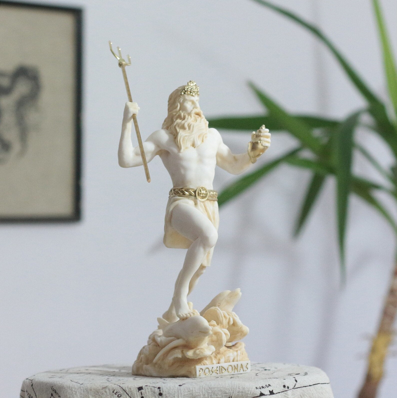 Poseidon Statue Ancient Greek God Sculpture 33cm-13in - Etsy