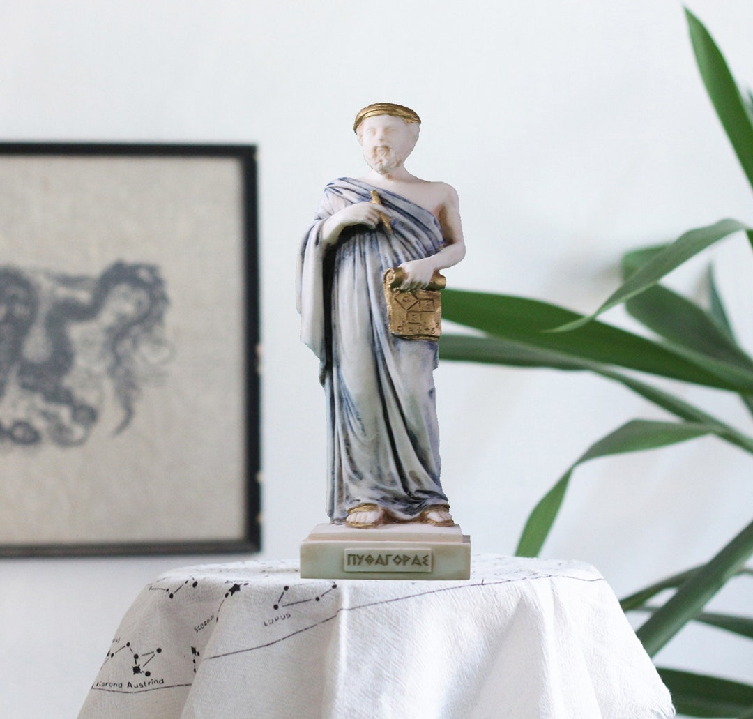 Ancient Greek Pythagoras Statue Father of Mathematics Home Decor - Etsy