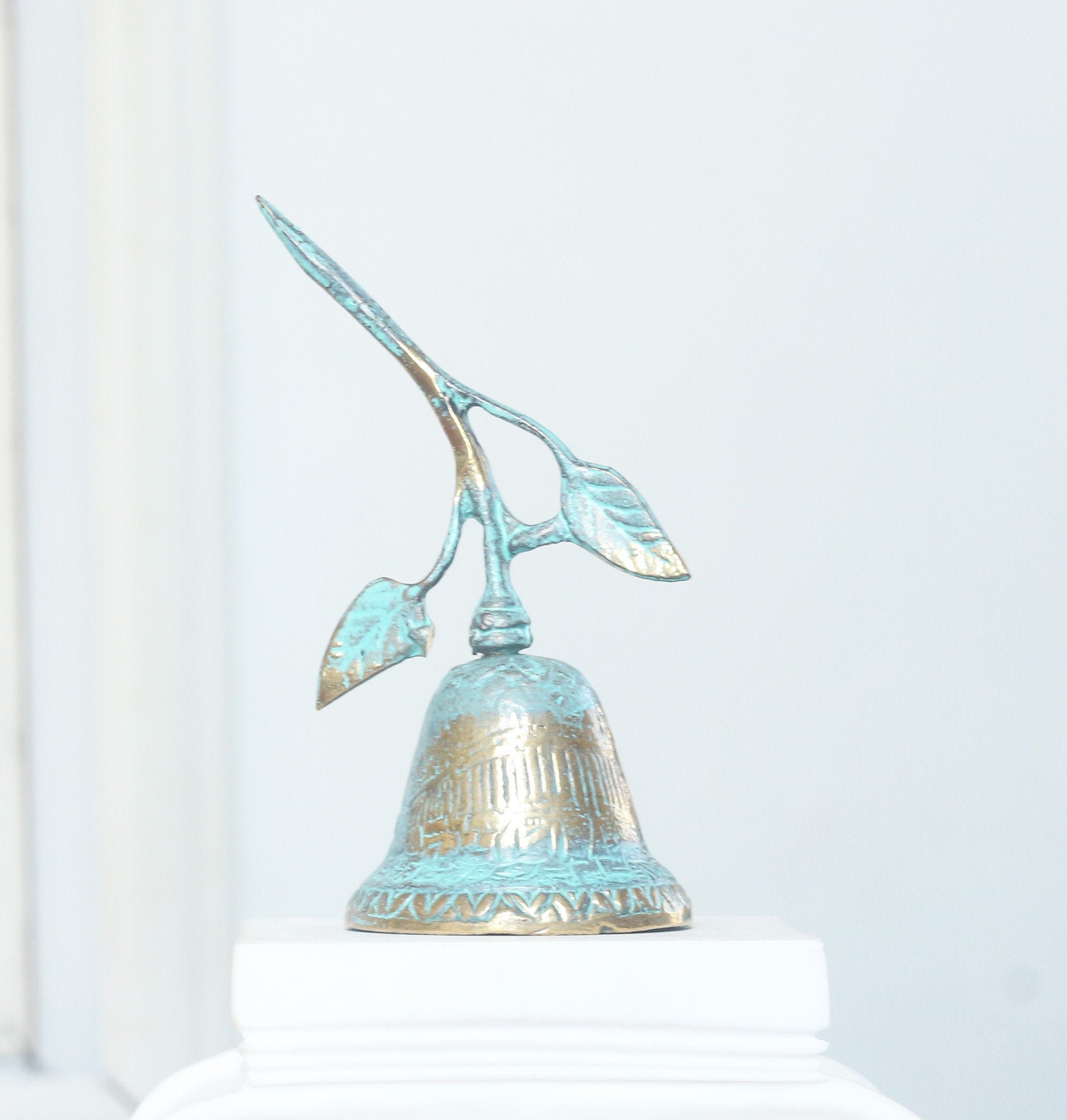 Art & Collectibles Sculpture 8cm-3.1in Parthenon Bronze Bell Ancient ...