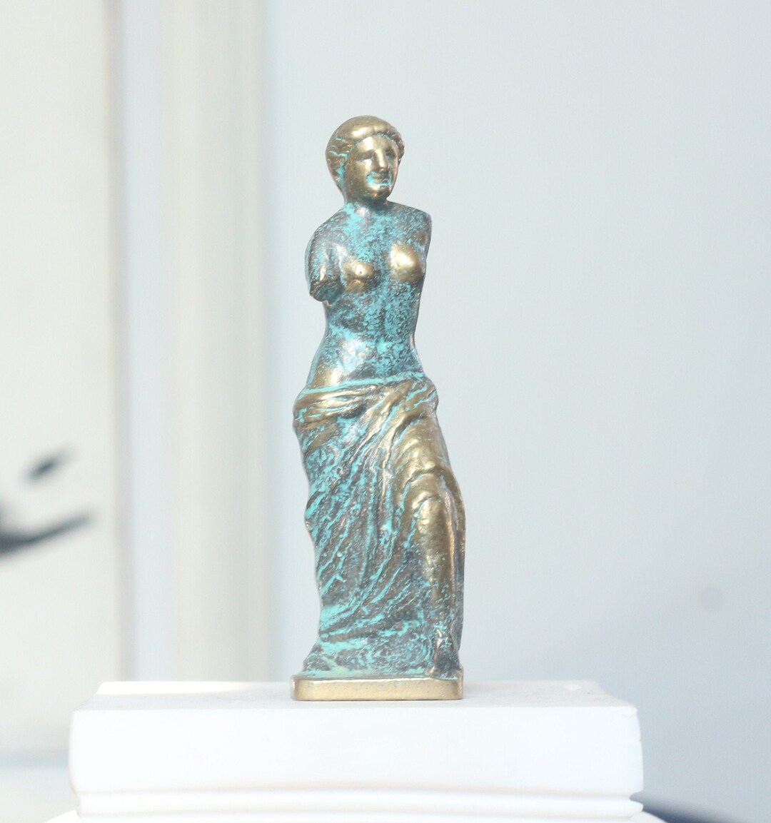 Estatua de Afrodita Diosa Griega Figura de Bronce Escultura griega antigua, 10cm /4in - Etsy México