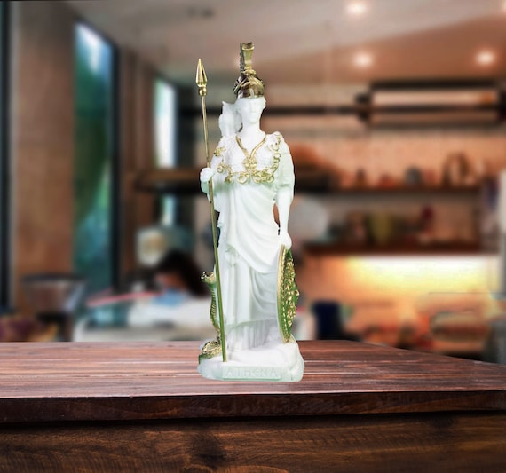Athena Statue Greek Goddess Sculpture Handmade Marble Statue | Etsy