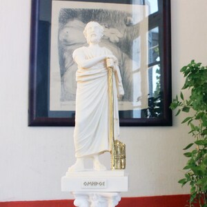 Homer Statue, Greek Statue, Marble Sculpture, Iliad Writer, Greek ...