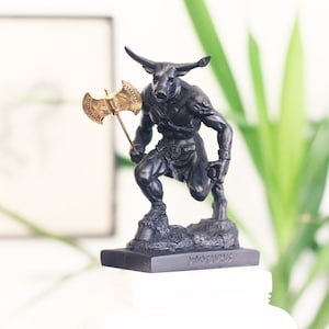 Minotaur Statue, Mythical Creature Statue, Greek Mythology Art, 21cm-8 ...