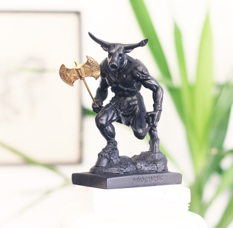 Minotaur Statue Mythical Creature Statue Greek Mythology | Etsy