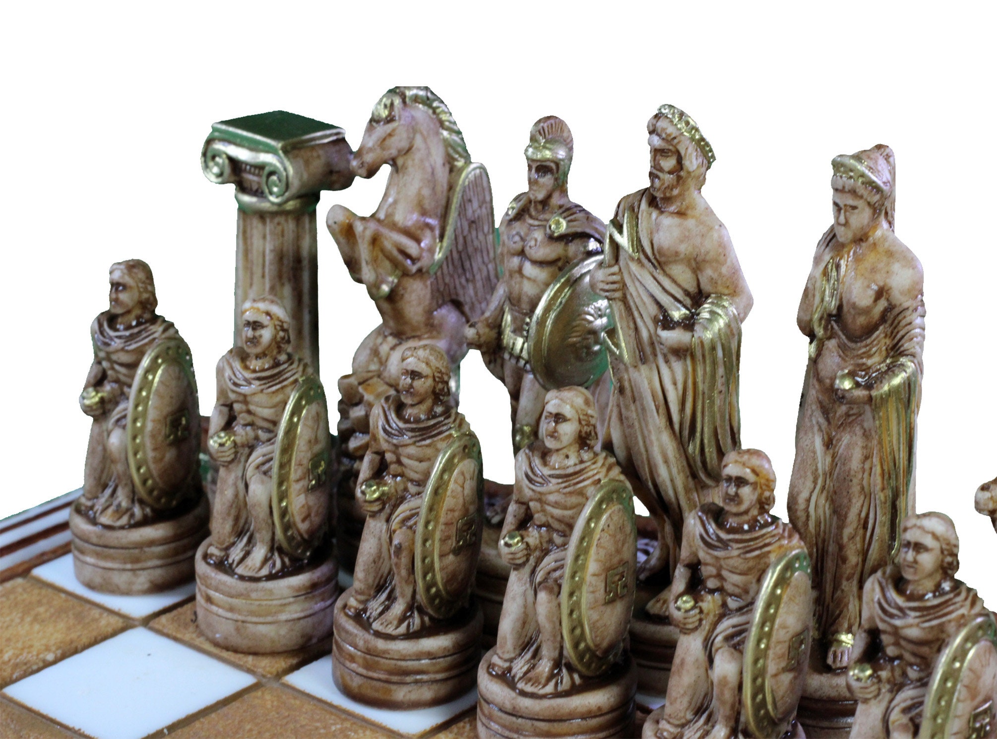 Ancient Greek Handmade Chess Set | Etsy