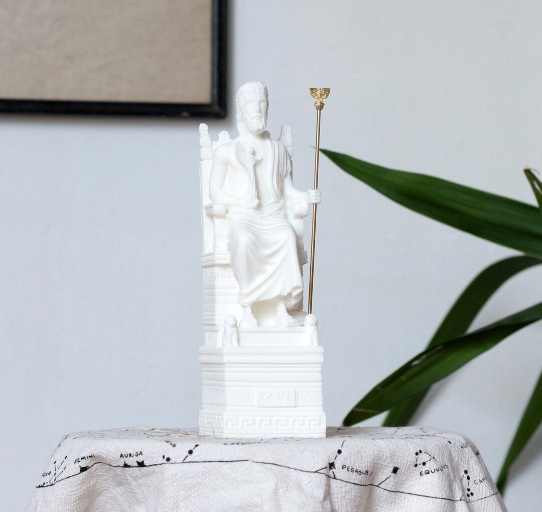 Estatua de Zeus Dios Júpiter Romano Escultura Griega Antigua, 20cm/8 ...