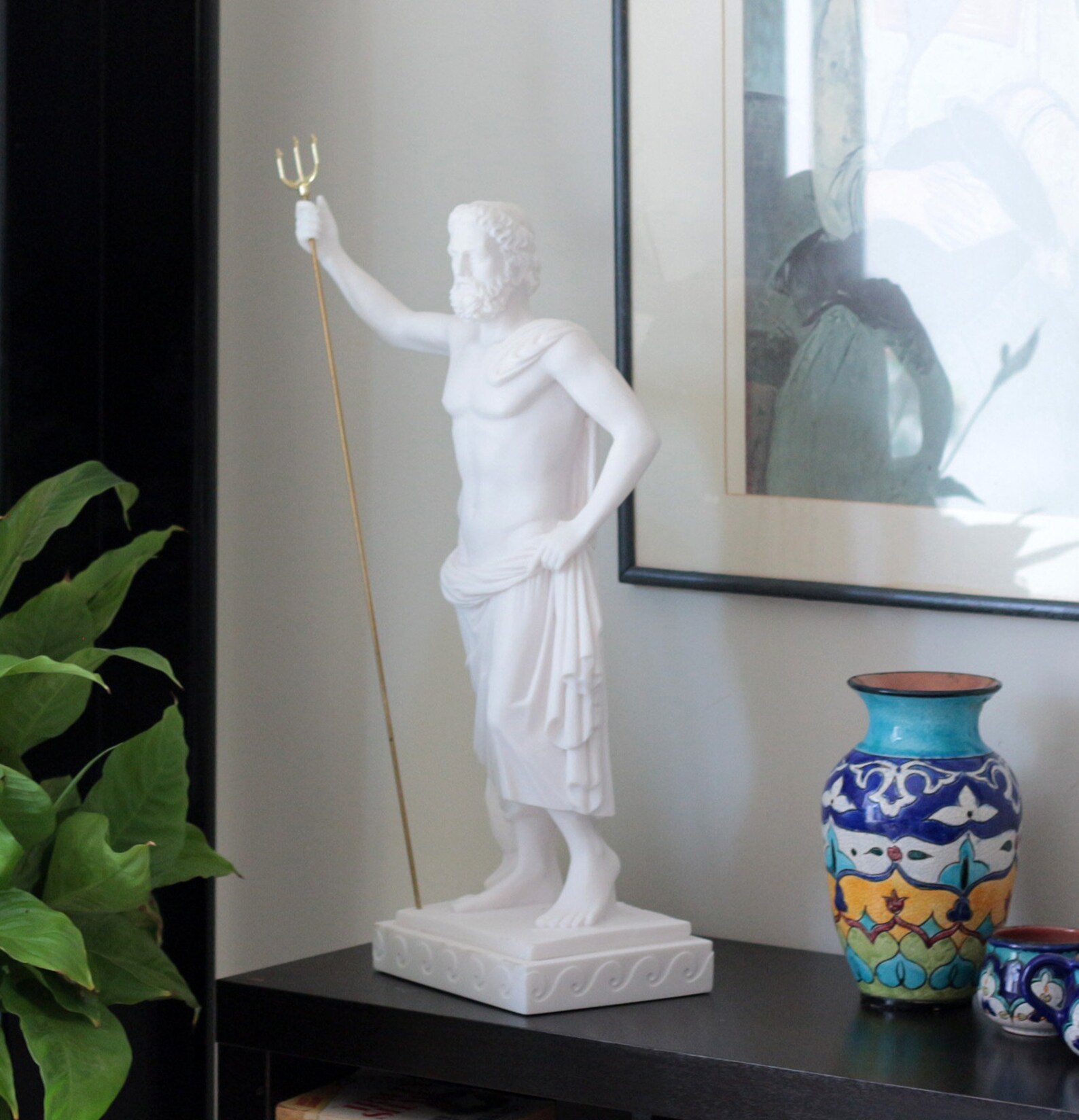 Poseidon Statue Ancient Greek God Marble Sculpture 60cm-24in | Etsy