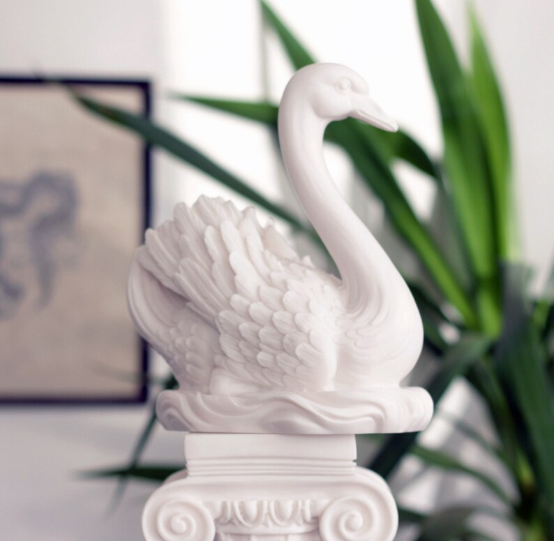 Swan Statue Animal Figure Bird Figurine Bird Statue 20cm-8in | Etsy