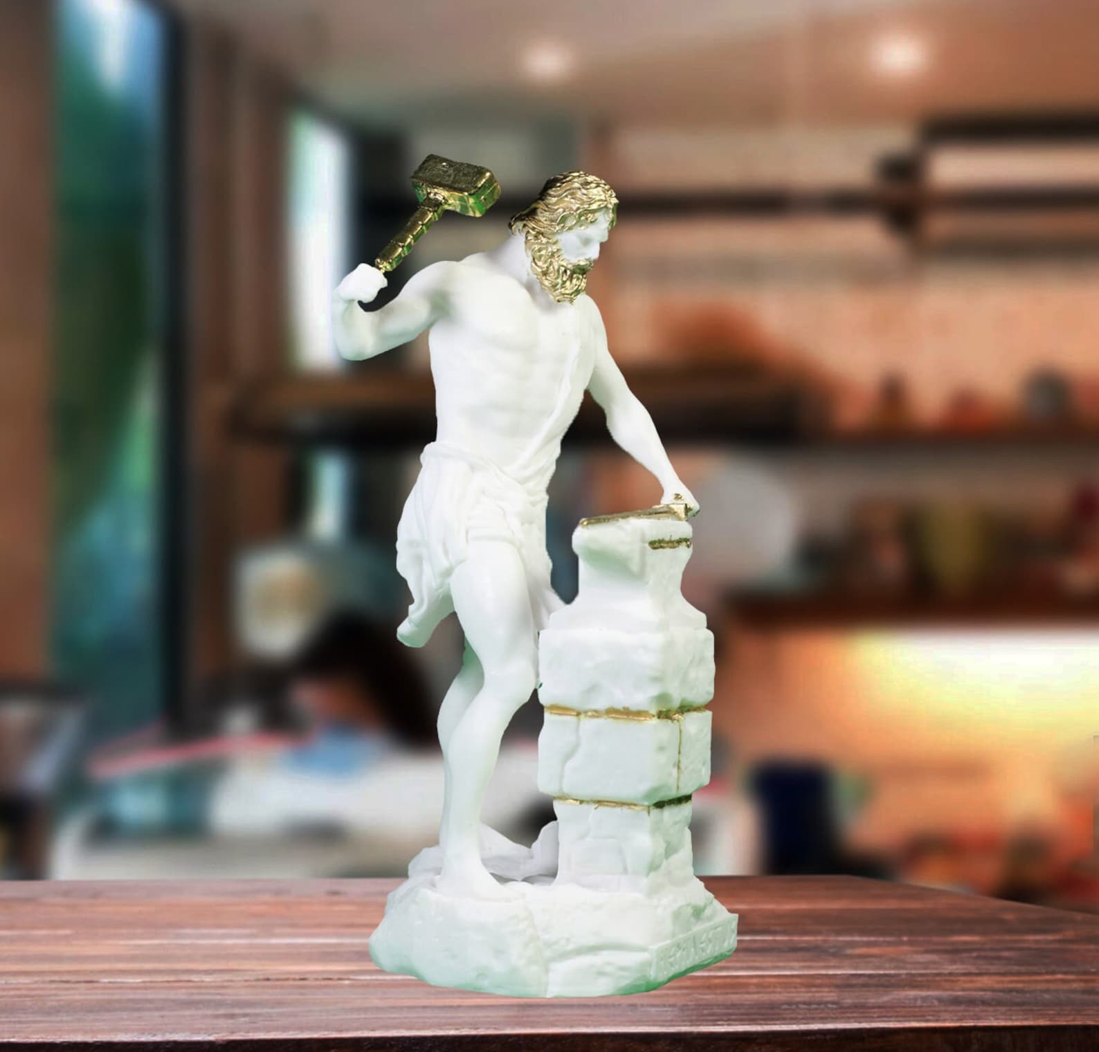 Estatua de Hefesto Antiguo Dios Griego Vulcano Dios Escultura - Etsy México