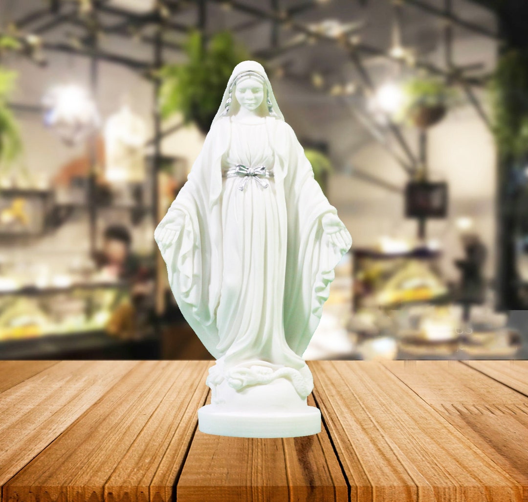Virgin Mary Statue Catholic Statue Religous Art, 17cm-6.7in - Etsy