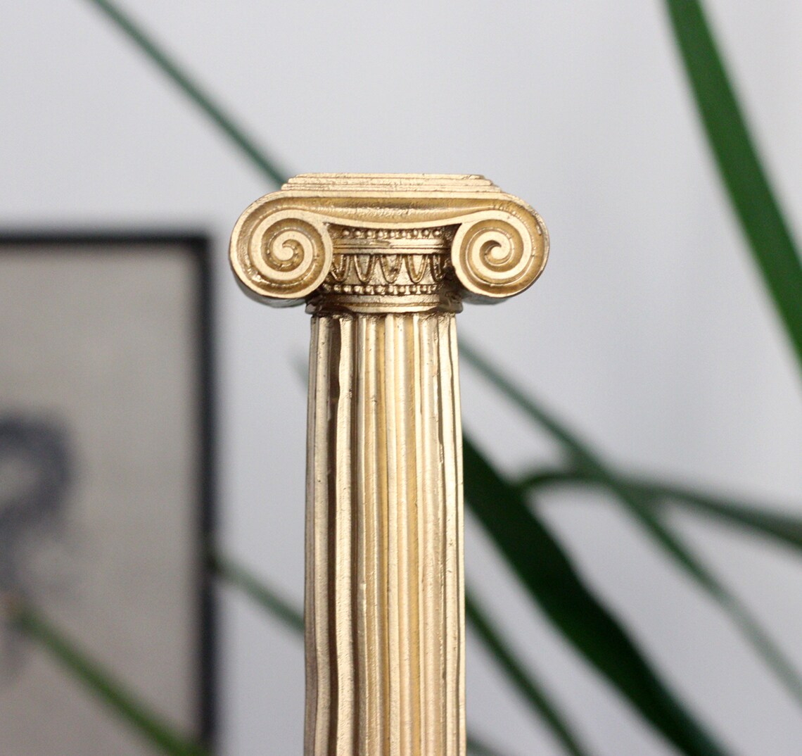 Greek Column Marble Pedestal Greek Statue Ionic Order - Etsy
