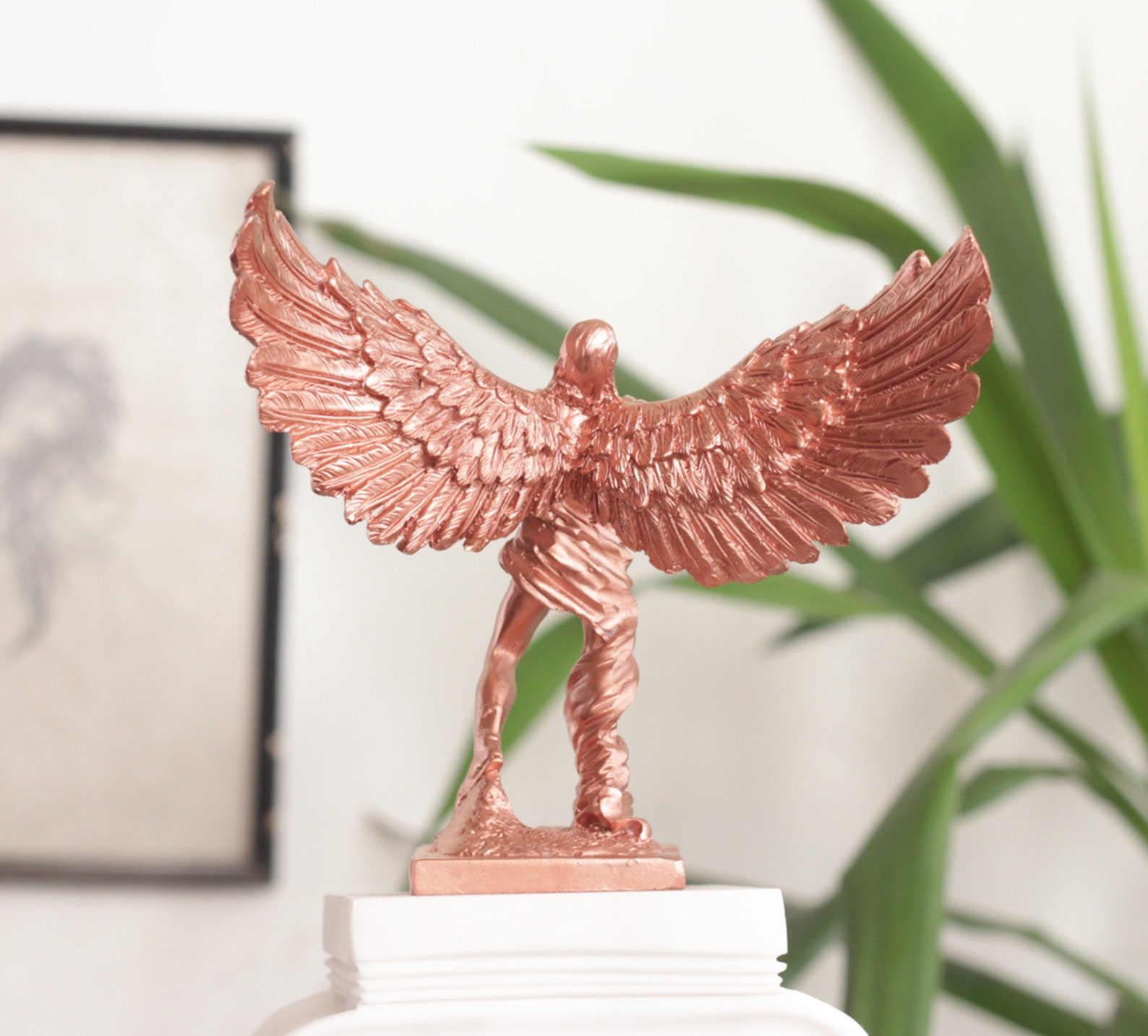 Icarus Statue Greek Statue Marble Sculpture Copper Finish - Etsy