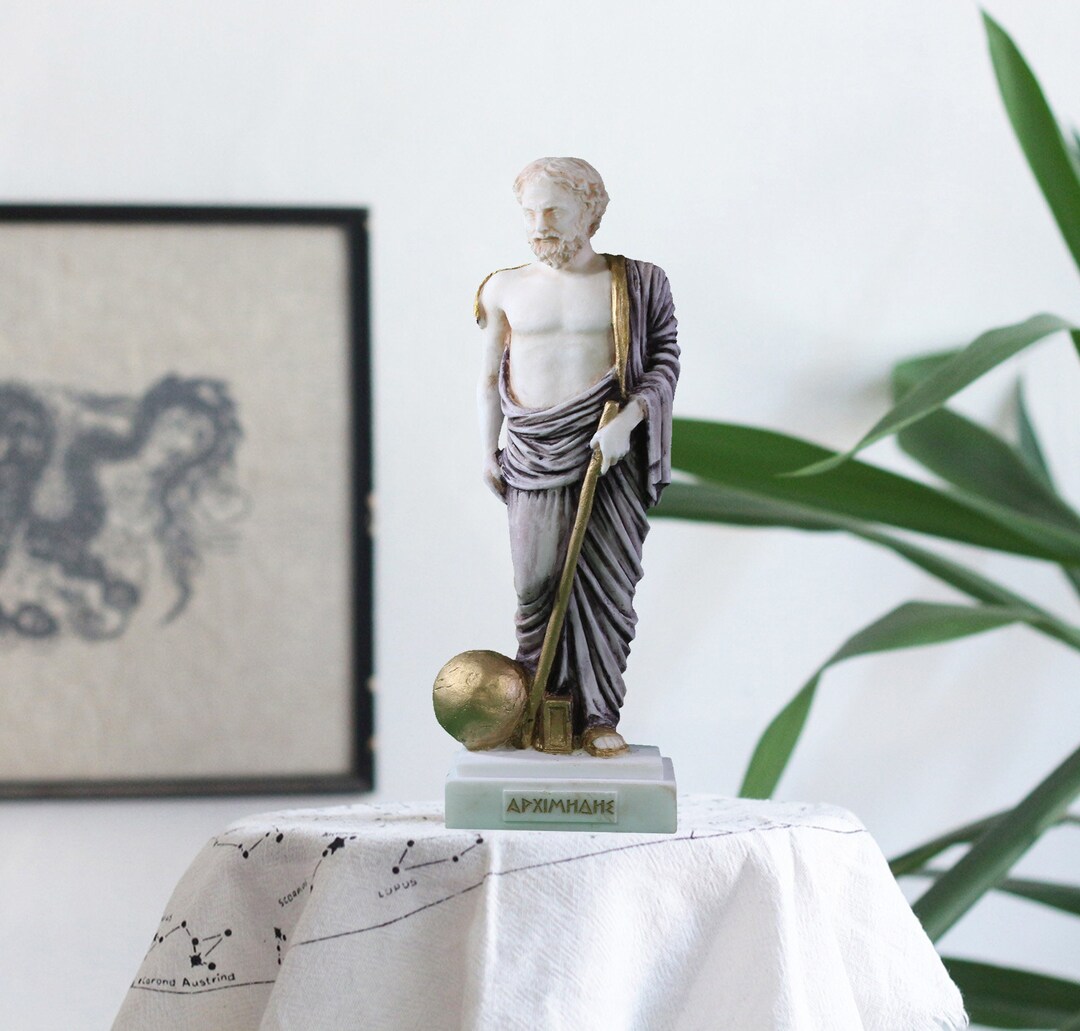 Archimedes Statue Ancient Greek Philosopher Home Decor - Etsy