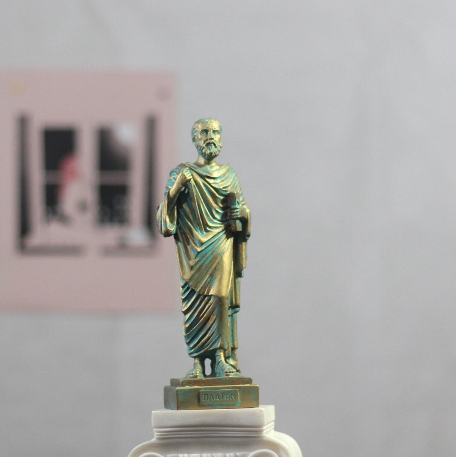 Plato Statue Ancient Greek Philosopher Marble Figurine Greek - Etsy