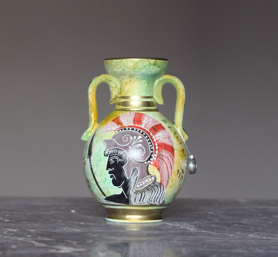 Achilles Greek Mythology Art Greek Pottery Vase Sculpture - Etsy