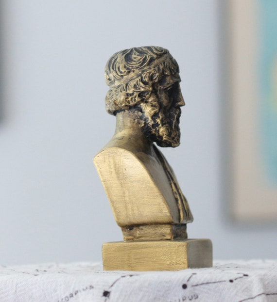 Sculpture 12cm-4.7in Plato Statue Ancient Greek Pop Art Marble Bust ...