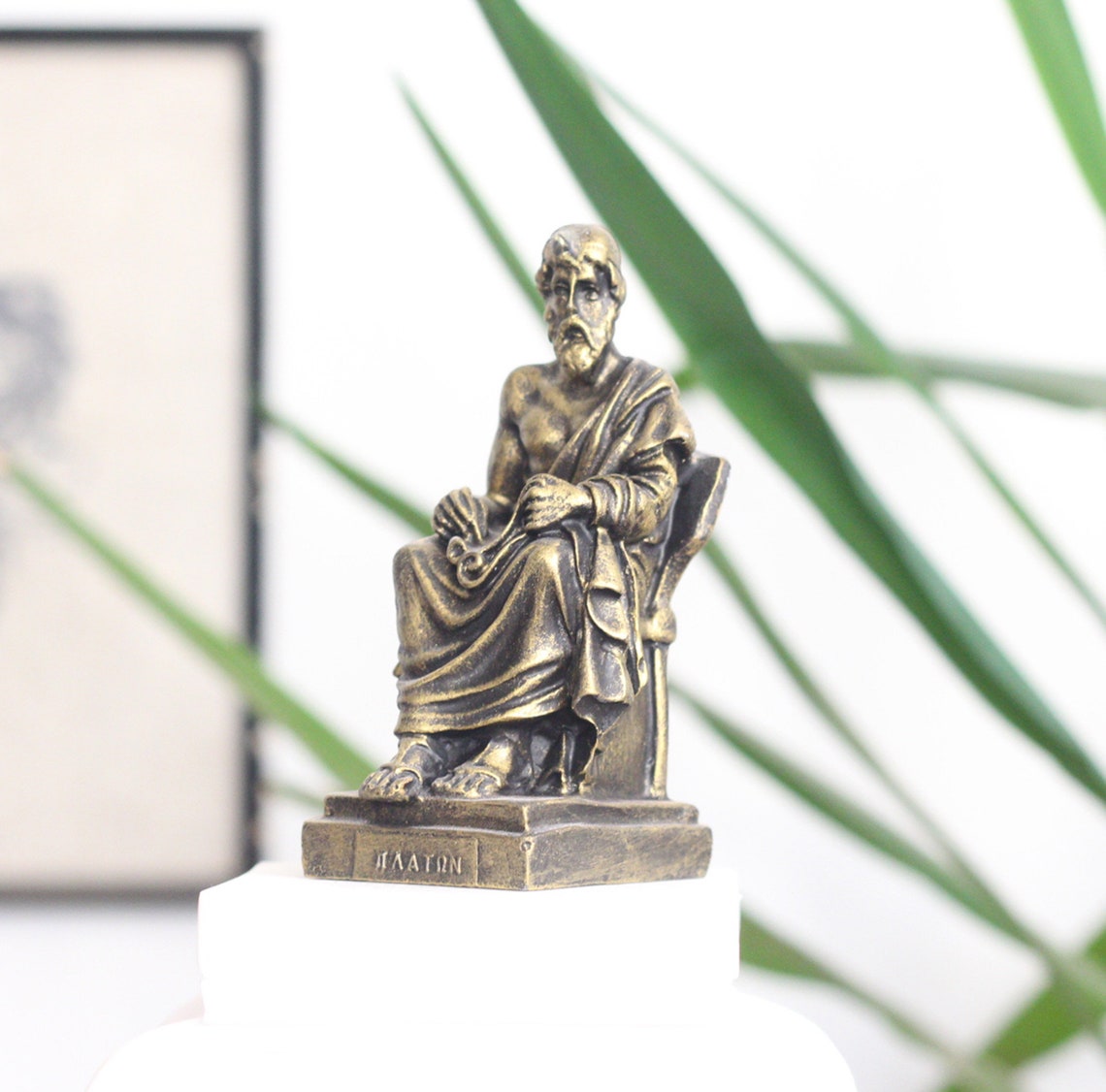 Plato Statue Ancient Greek Philosopher Marble Sculpture - Etsy