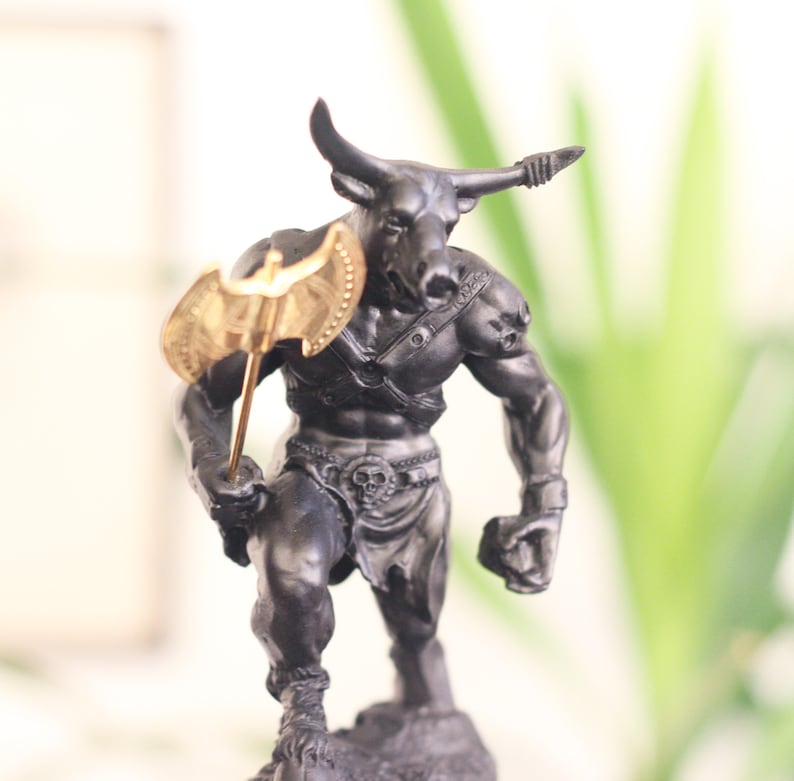 Minotaur Statue Mythical Creature Statue Greek Mythology - Etsy