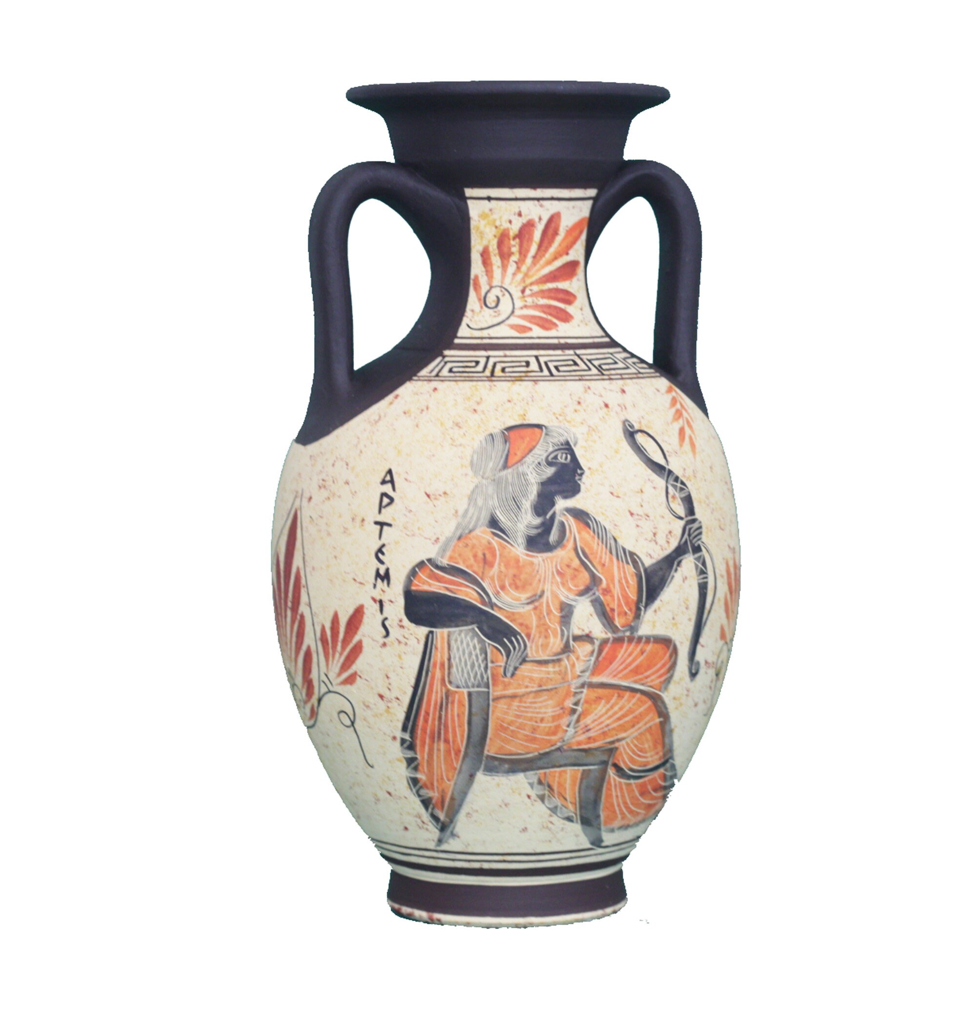 Greek Vase Greek Gods Artemis and Zeus Ancient Greek Ceramic - Etsy