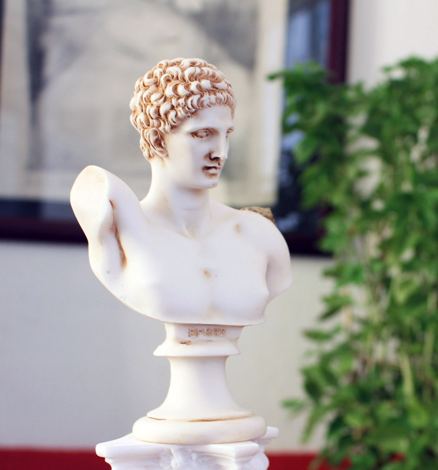 Hermes Statue Greek God Marble Bust 50cm/20inches | Etsy