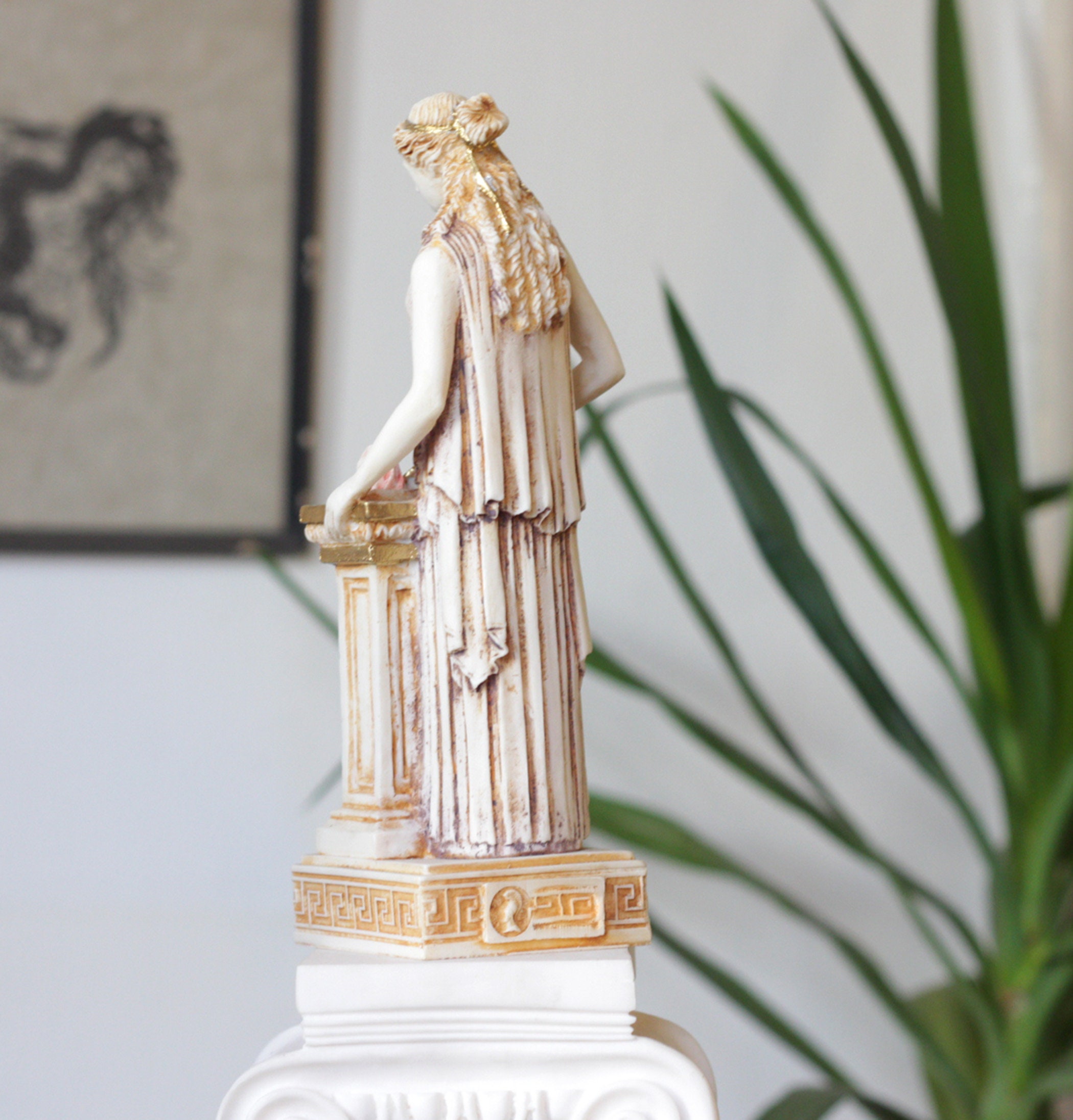 Hestia Statue Vesta Goddess Ancient Greek Sculpture Handmade - Etsy