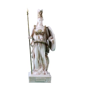 Athena Statue Ancient Greek Mythology Goddess Figurine - Etsy