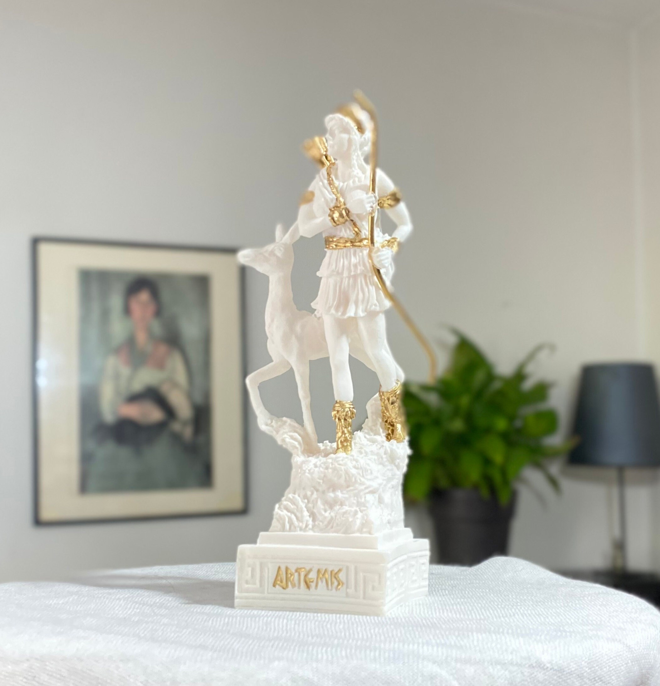 Artemis Statue Ancient Greek Goddess Marble Sculpture | Etsy