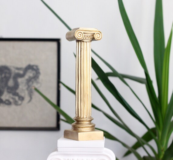 Greek Column Decorative Marble Pedestal Made of Marble - Etsy
