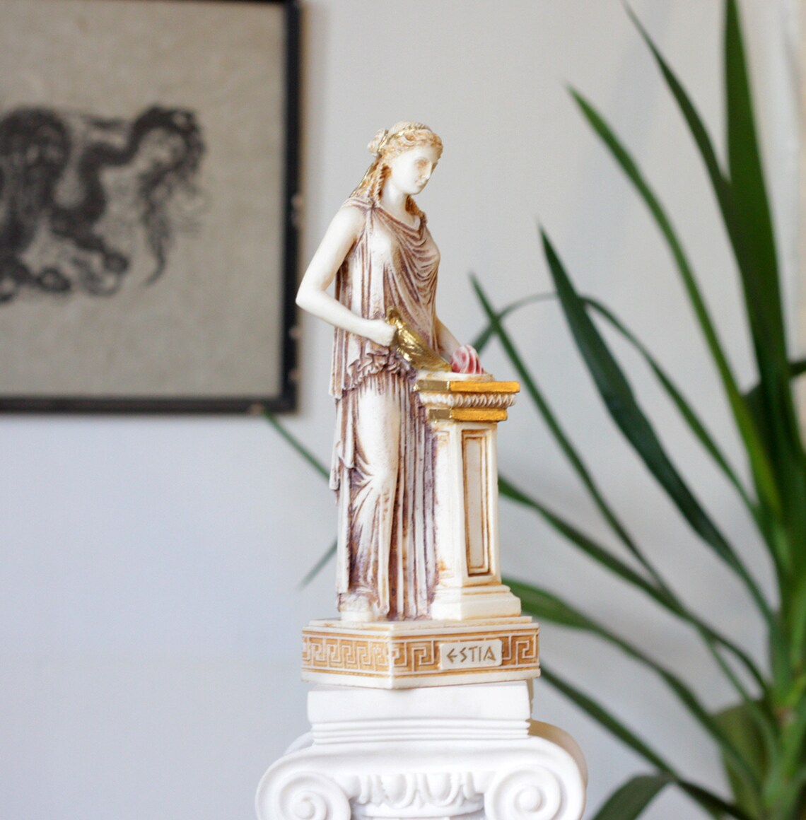 Hestia Statue Vesta Goddess Ancient Greek Sculpture Handmade - Etsy