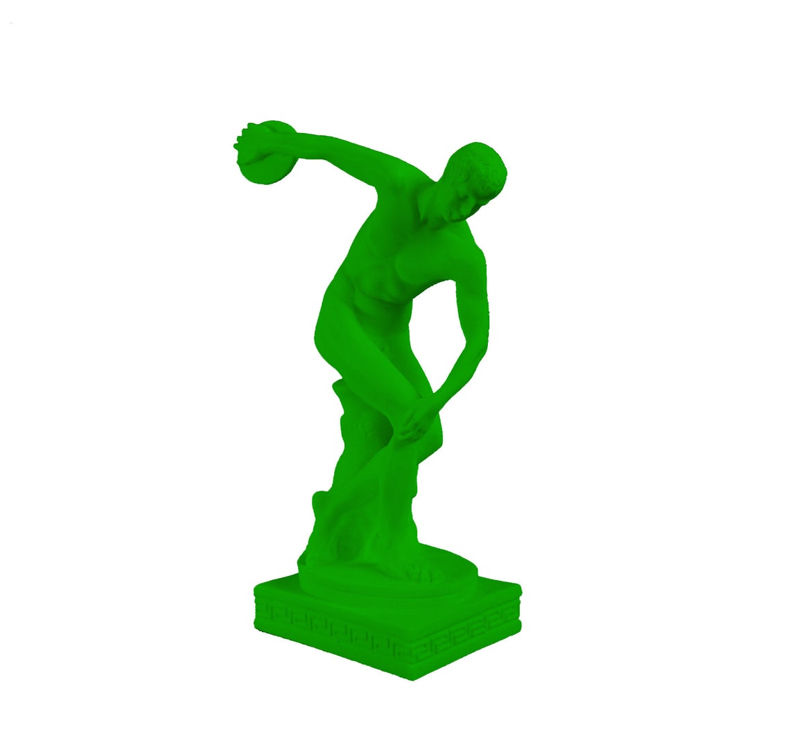 Discobolus Statue Ancient Greek Athlete Sculpture Pop Art - Etsy