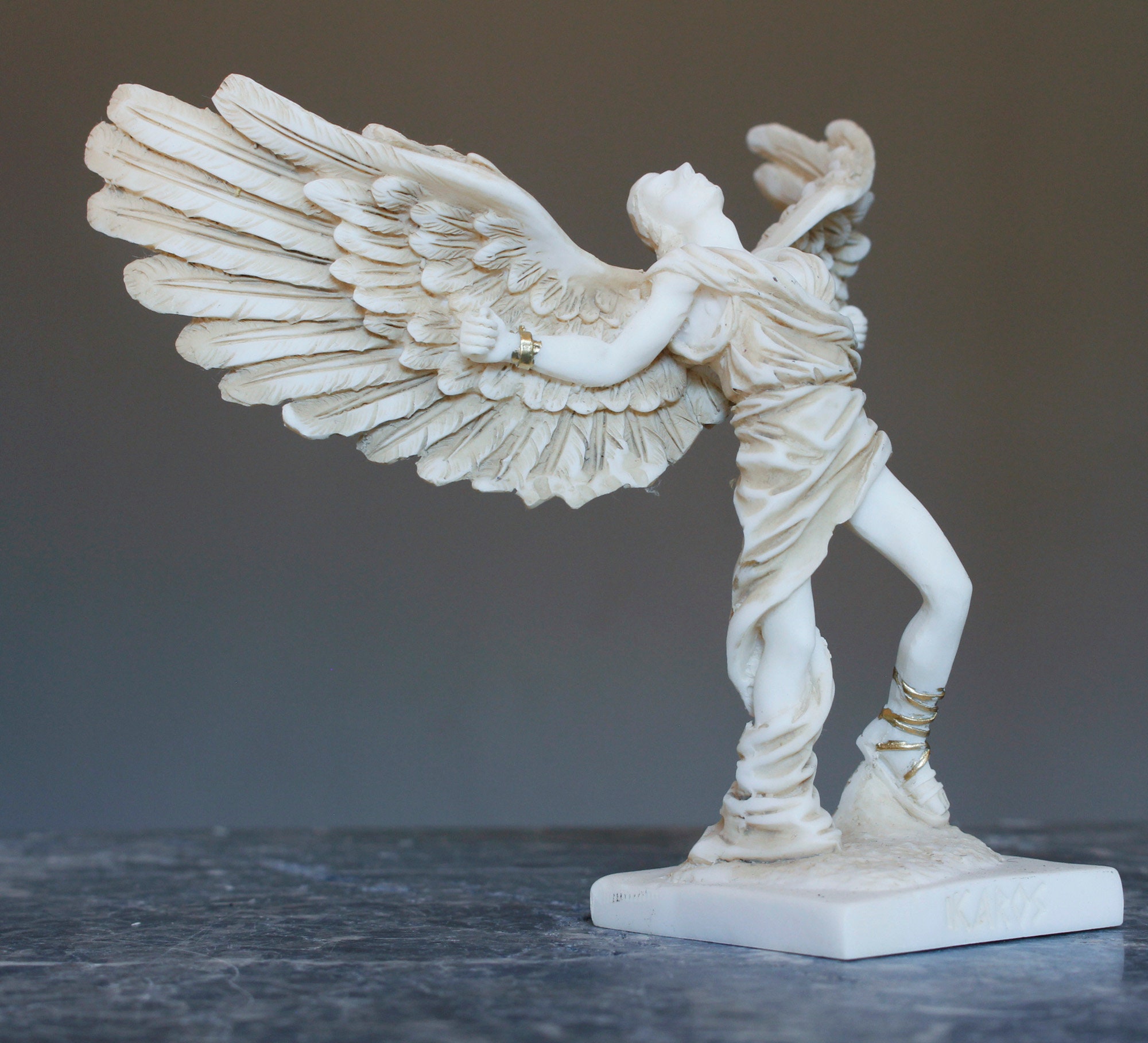 Icarus Ancient Greek Statue Figure First Man to Fly Handmade | Etsy