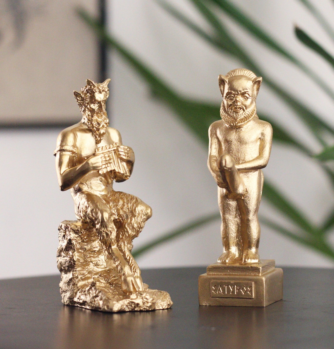 Satyr Statue And Pan Statue Sex Art Erotic Figurine Nude Male Etsy