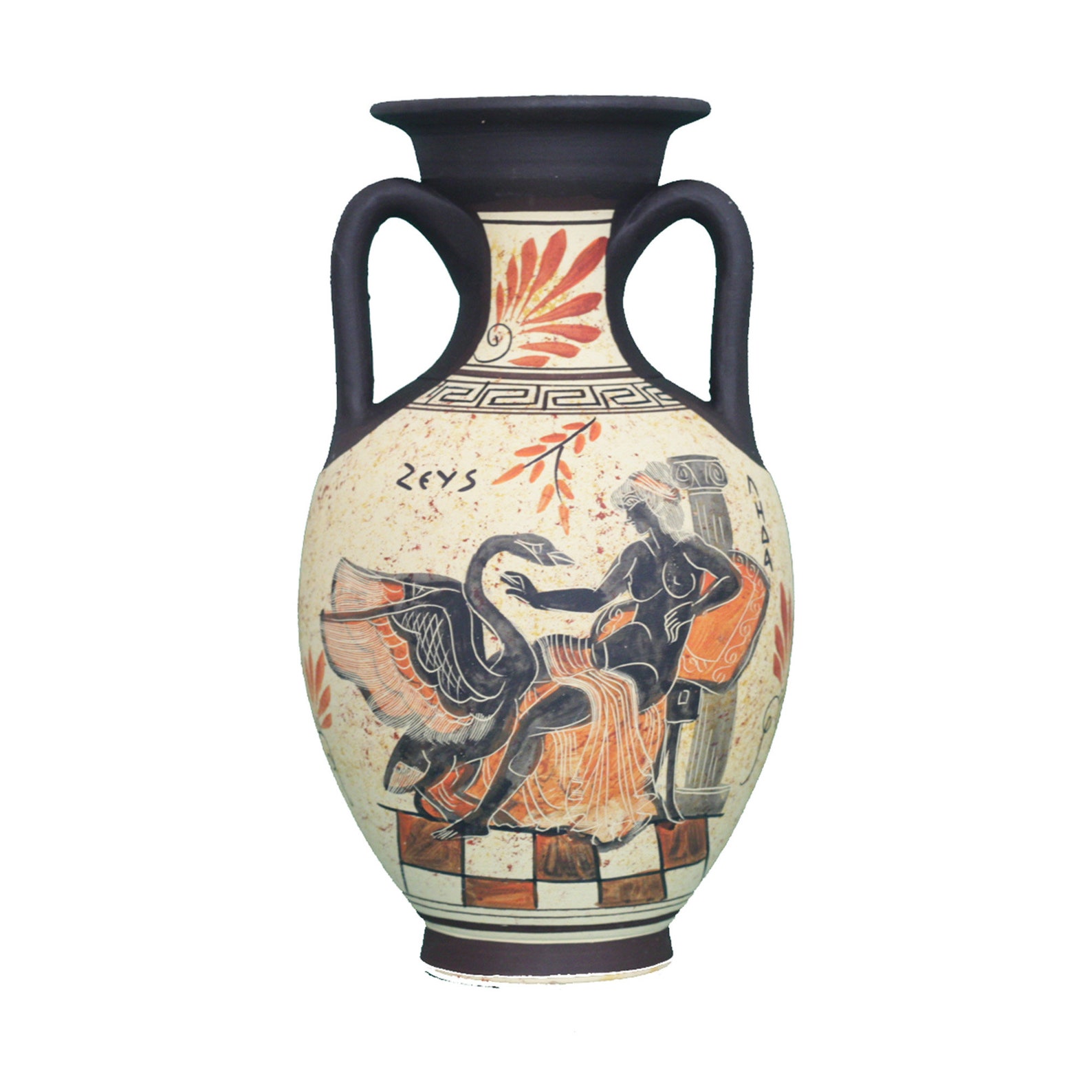 Greek Vase Greek Gods Artemis and Zeus Ancient Greek Ceramic - Etsy