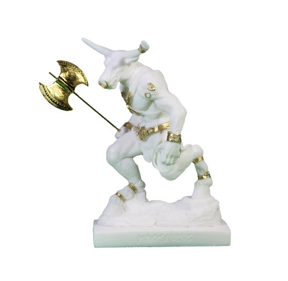 Minotaur Statue Ancient Greek Monster Figurine 15cm-5.9in - Etsy