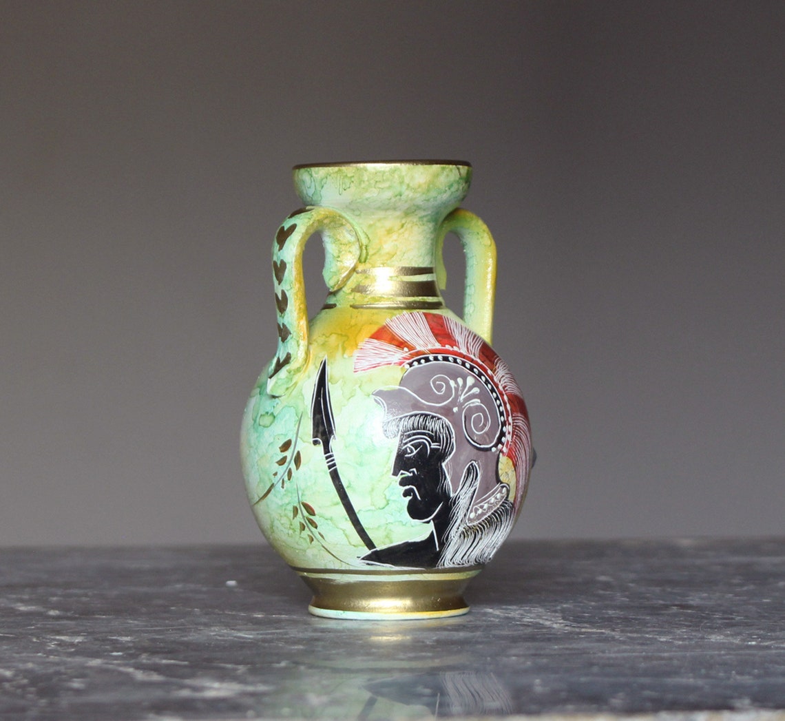Achilles Greek Mythology Art Greek Pottery Vase Sculpture | Etsy